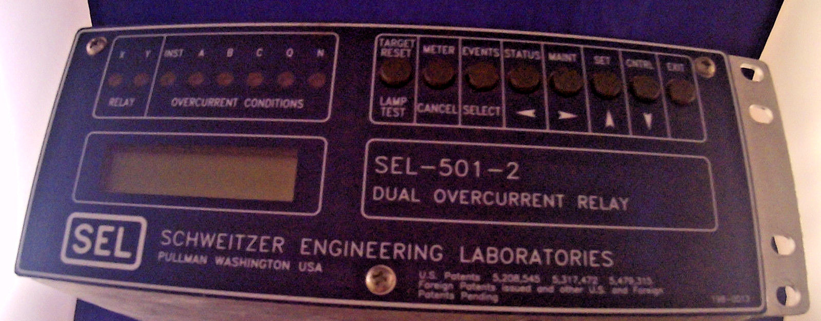 SEL-501-2 SEL SCHWEITZER ENGINEERING LABS DUAL OVERCURRENT RELAY(C18B3 ...