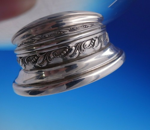 Quaker Silver Co Sterling Silver Compote w/ Leaf Beads Mid-Century ...