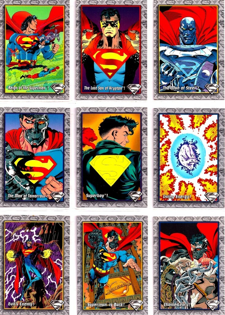 1993 THE RETURN OF SUPERMAN COMPLETE BASIC TRADING CARD SET | eBay