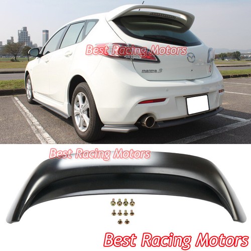 For 2010-2013 Mazda 3 5dr Hatch MS Style Roof Spoiler Wing + Red LED | eBay
