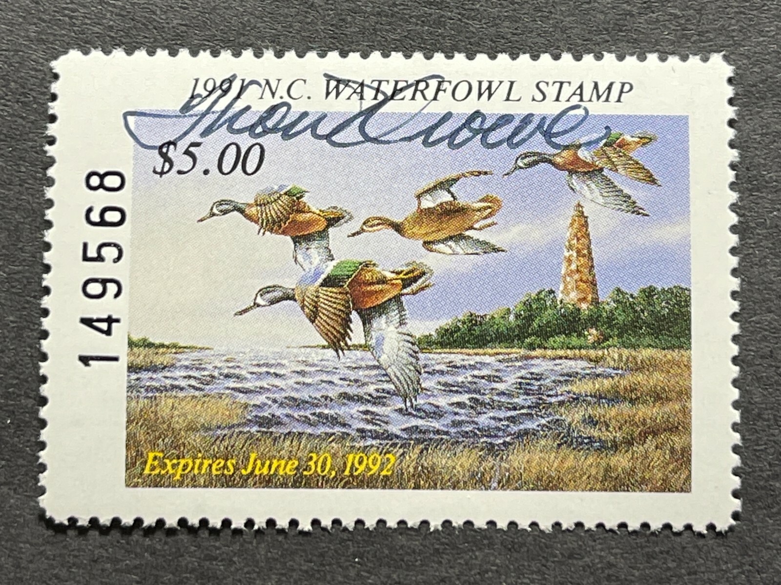 WTDstamps - 1991 NORTH CAROLINA - State Duck Stamp - Mint OG NH ...