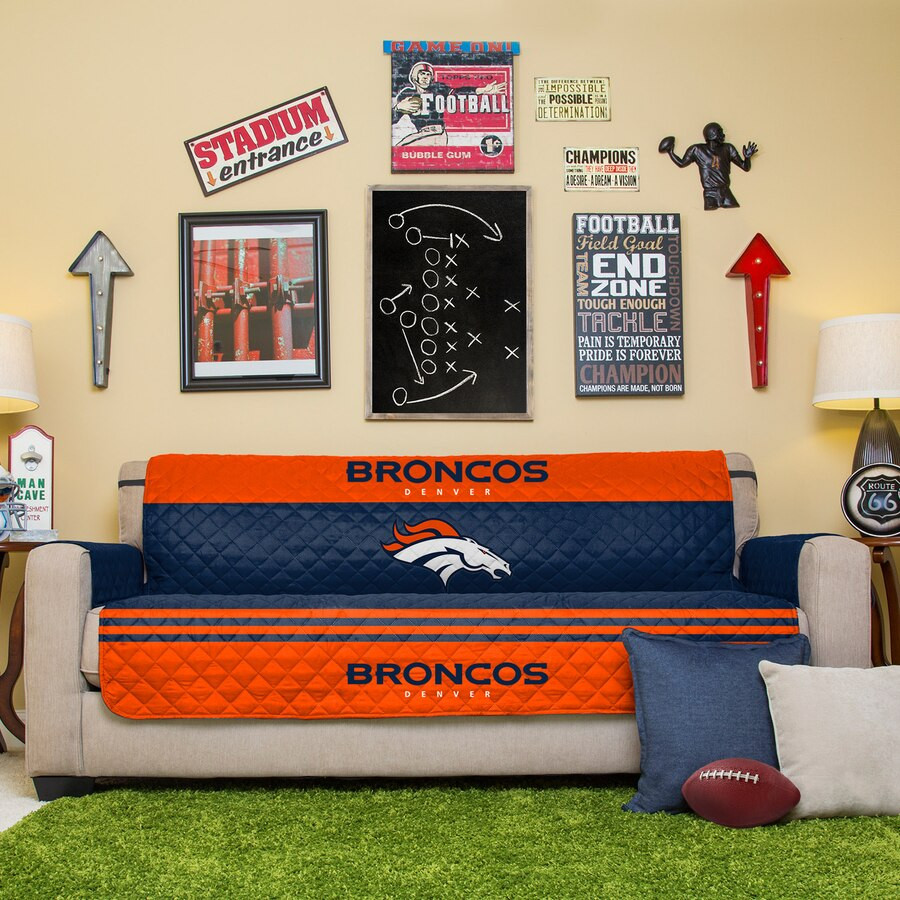 Pegasus Home Fashions NFL Denver Broncos Reversible Sofa Protector | eBay