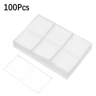100Pcs 45mm*45mm Double Pocket Vinyl Coin Flips Platic PVC Storage ...