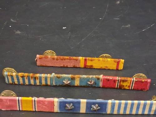 Lot Of 3 Vintage WW1/WW2 Army Ribbons Service Ribbons Vtg | eBay