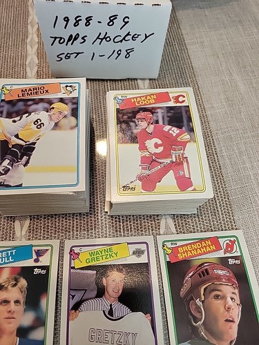 1988-89 Topps Hockey Complete Set 1-198 Hull Shanahan RC Gretzky NMNT+ ...
