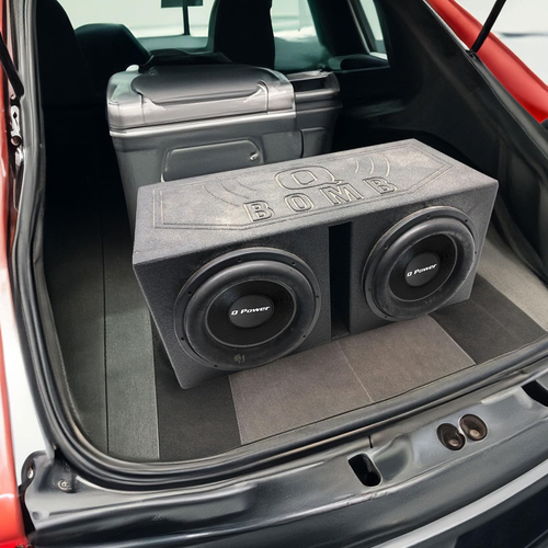 12 Inch Dual Subwoofer Box, High-Performance Vented Speaker Enclosure ...