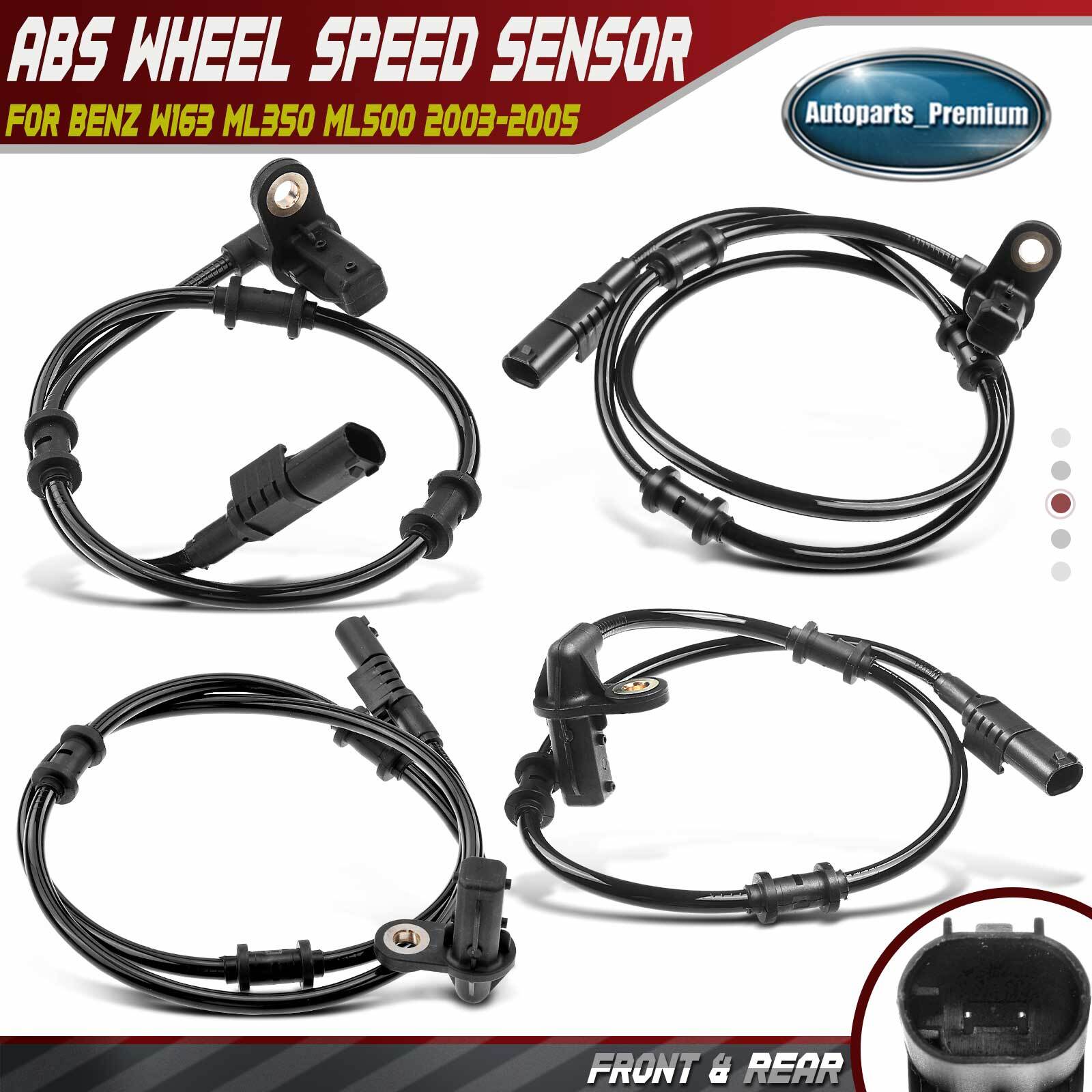 Front & Rear ABS Wheel Speed Sensor for Mercedes-Benz W163 ML350 ML500 ...