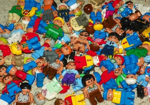 LEGO - Duplo People - "RANDOM LOT OF 10" - Duplo Mini Figures - 10 ...