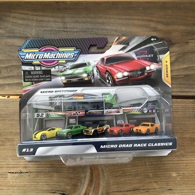 Micro Machines Series 4 DRAG RACE CLASSICS # 13 w/ Ultra Rare GOLD ...
