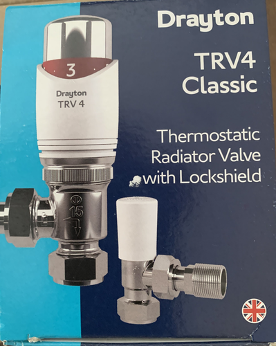Drayton TRV4 Classic Chrome Thermostatic Valve - Head Only GENUINE AND ...
