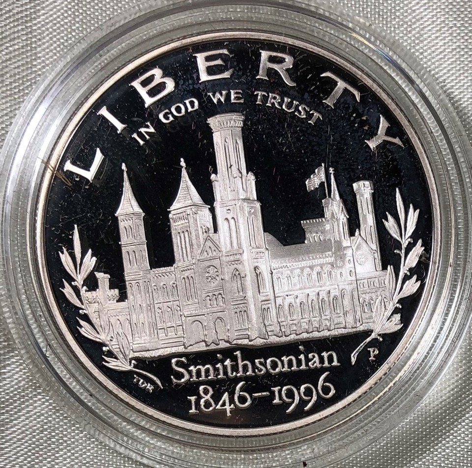 1996 Smithsonian 4 Coin 150th Anniversary Gold & Silver Set w/OGP ...