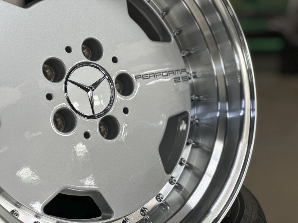 New 17 inch 4 PCS Staggered OZ Aero Classic Design Mercedes Silver ...