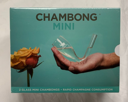 Chambong Mini Rapid Consumption Flute Glass 2-Pack Champagne Bong Shot ...