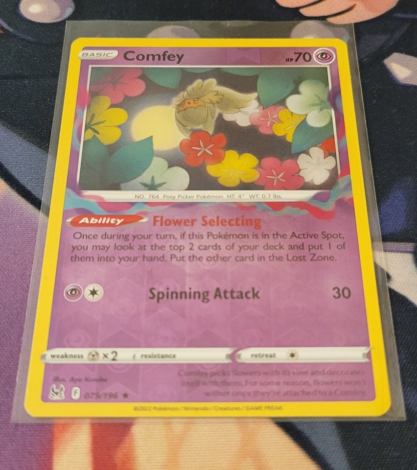 Pokémon TCG Lost Origin Comfey 079/196 Reverse Holo Rare NM | eBay
