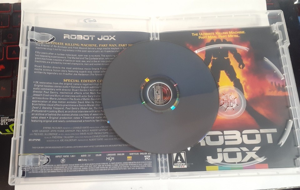 Robot Jox - Blu-ray (1989) Arrow Video - Region A - FROM PERSONAL COLLECTION | eBay