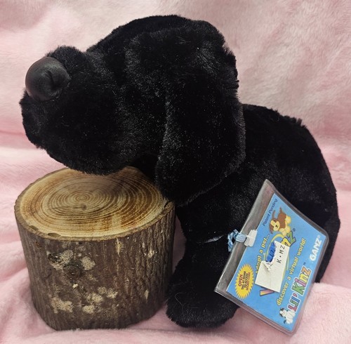 Ganz Webkinz Lil'Kinz HS136 Black Lab Dog Plush Stuffed New W Sealed ...