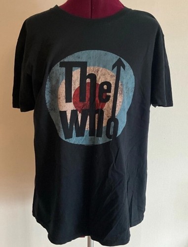 The Who T Shirt Mod Rock Band Merch Logo Tee Size Large Roger Daltrey ...