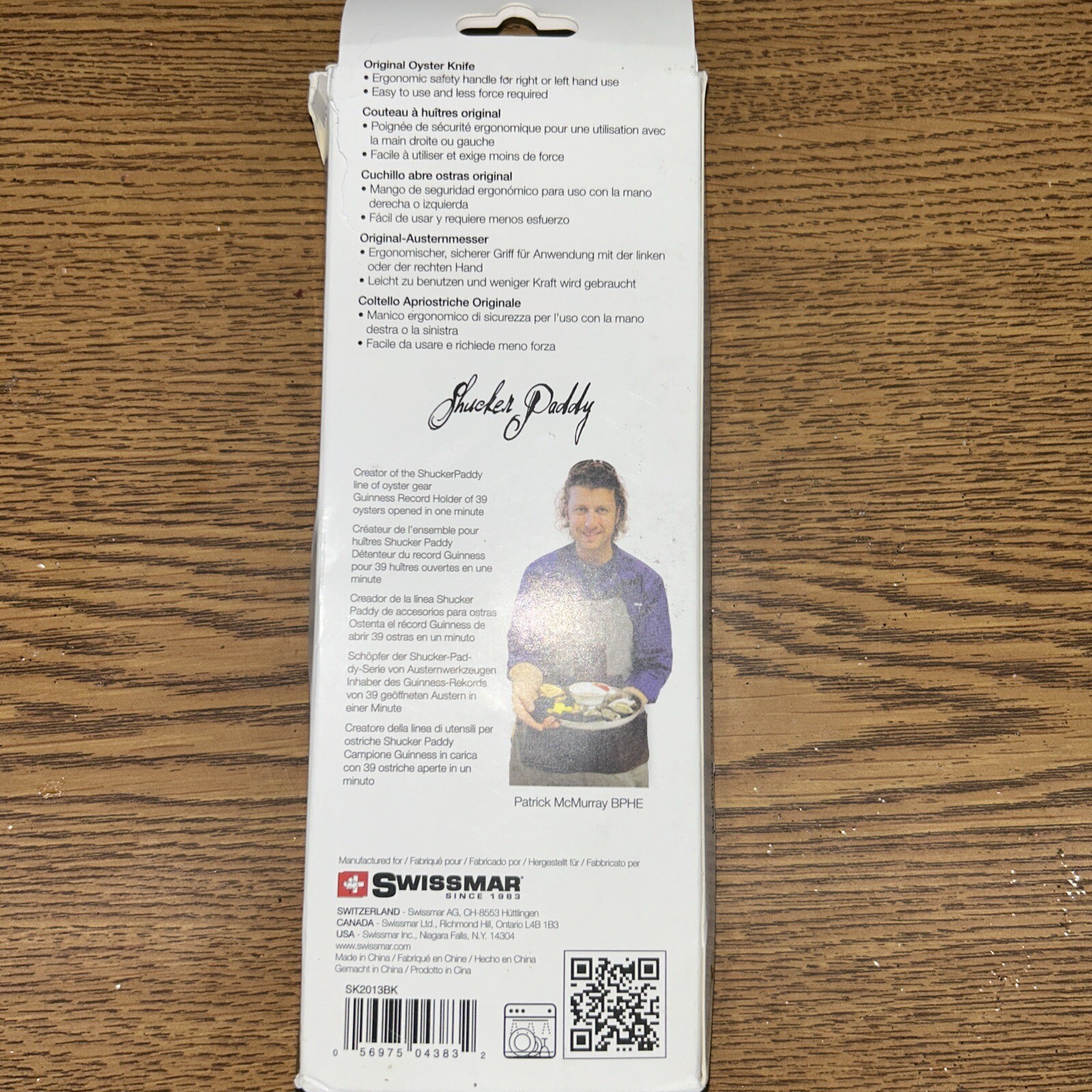 Swissmar Shucker Paddy Oyster Knife SK 2013 Bk for sale online | eBay