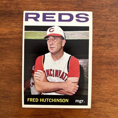 1964 Topps Baseball Fred Hutchinson Cincinnati Reds Card #207 | eBay