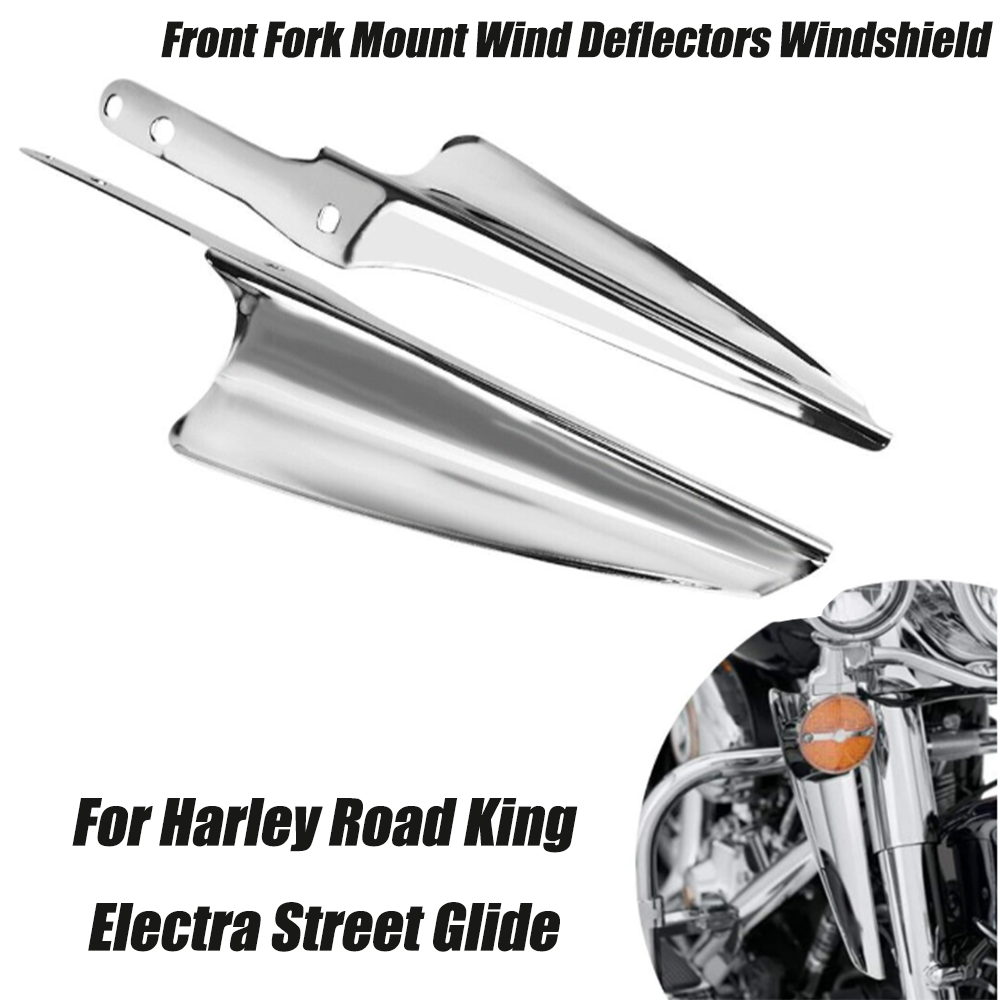 Harley Fork Wind Deflectors STLPRO Leg Wind Deflector, Motorcycle