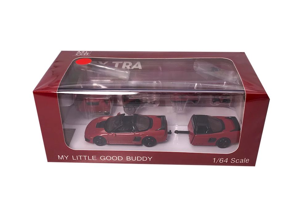 ZD MLGB 1:64 JDM Red NA1 NSX TRA Camper Trailer Sport Model Diecast ...