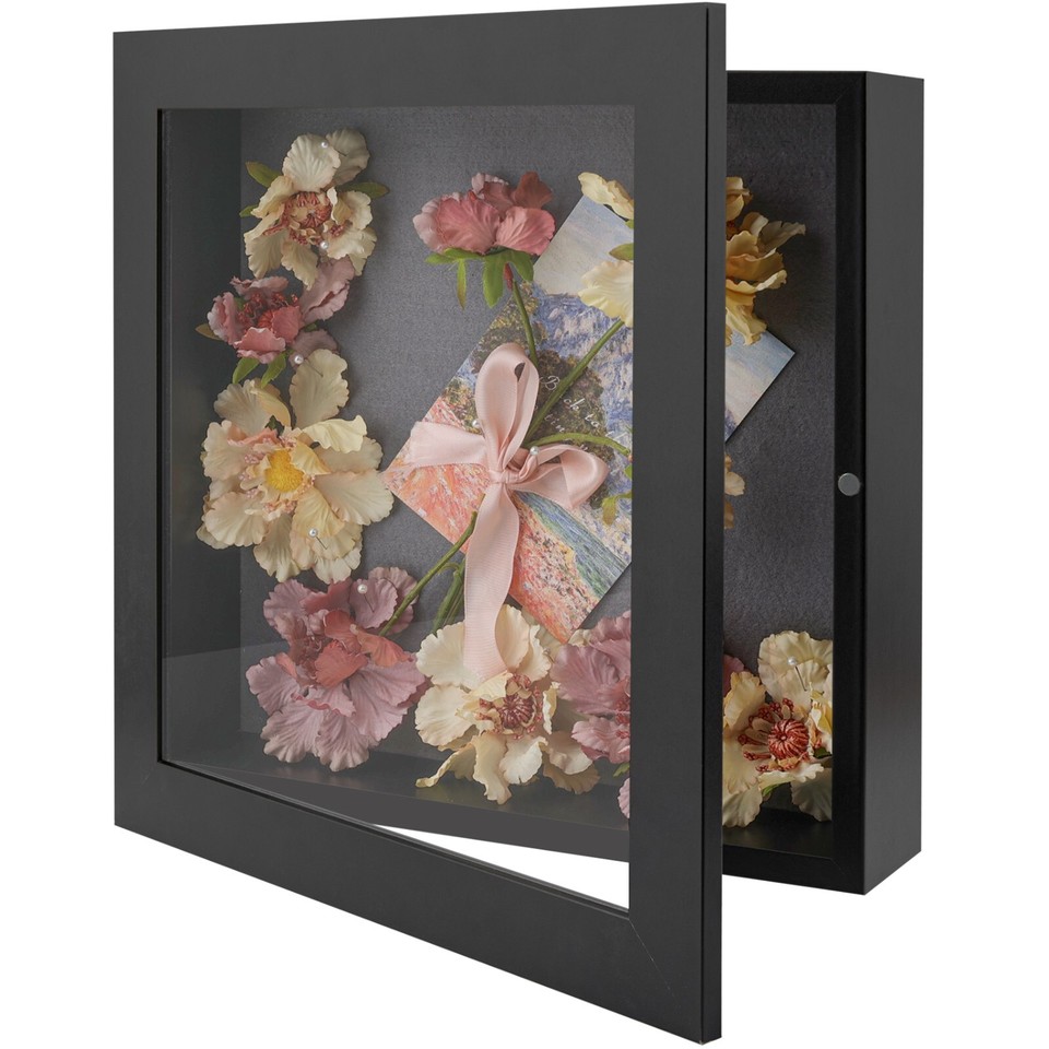 Shadow Box Frame Front Opening 2 inch Depth Memory Display Box 8x8 8x10 ...