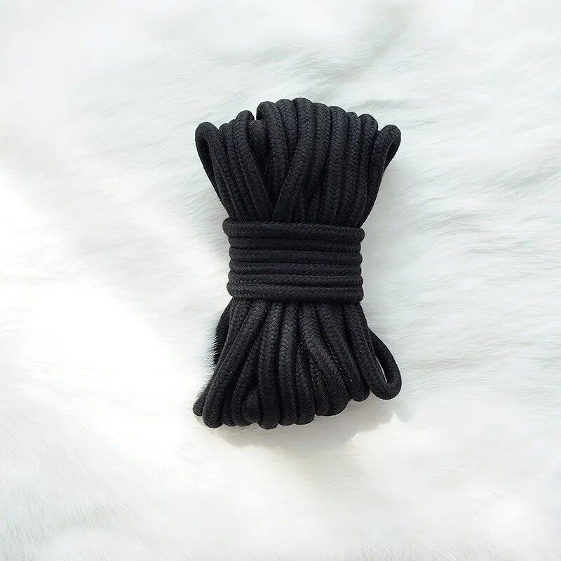 Black 10m Rope Shibari Shibari Cotton Japanese Ropes Couples Binding ...