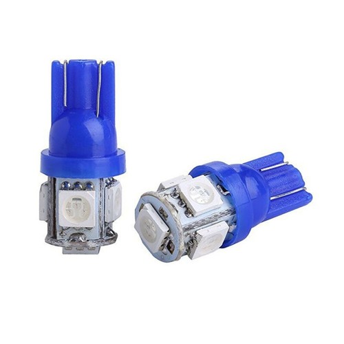 20pcs Blue T10 LED Bulb Car Interior License Light 5SMD 194 2825 ...