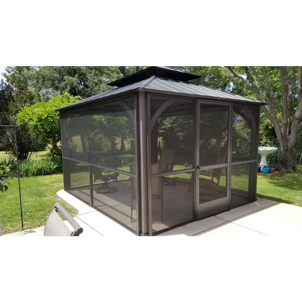 Bronze Screen Room Aluminum Extrusion with Spline Track - 95.25" x 2" x ...