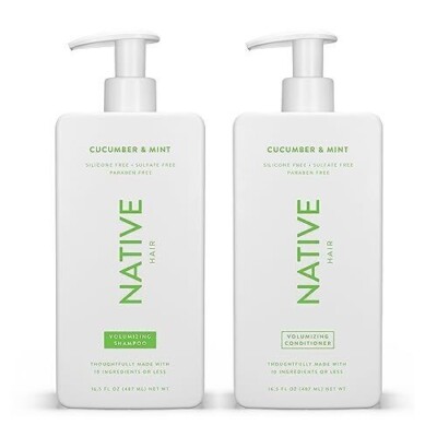 Native Shampoo and Conditioner Set, 16.5 fl oz each (2 pack) - All Hair ...