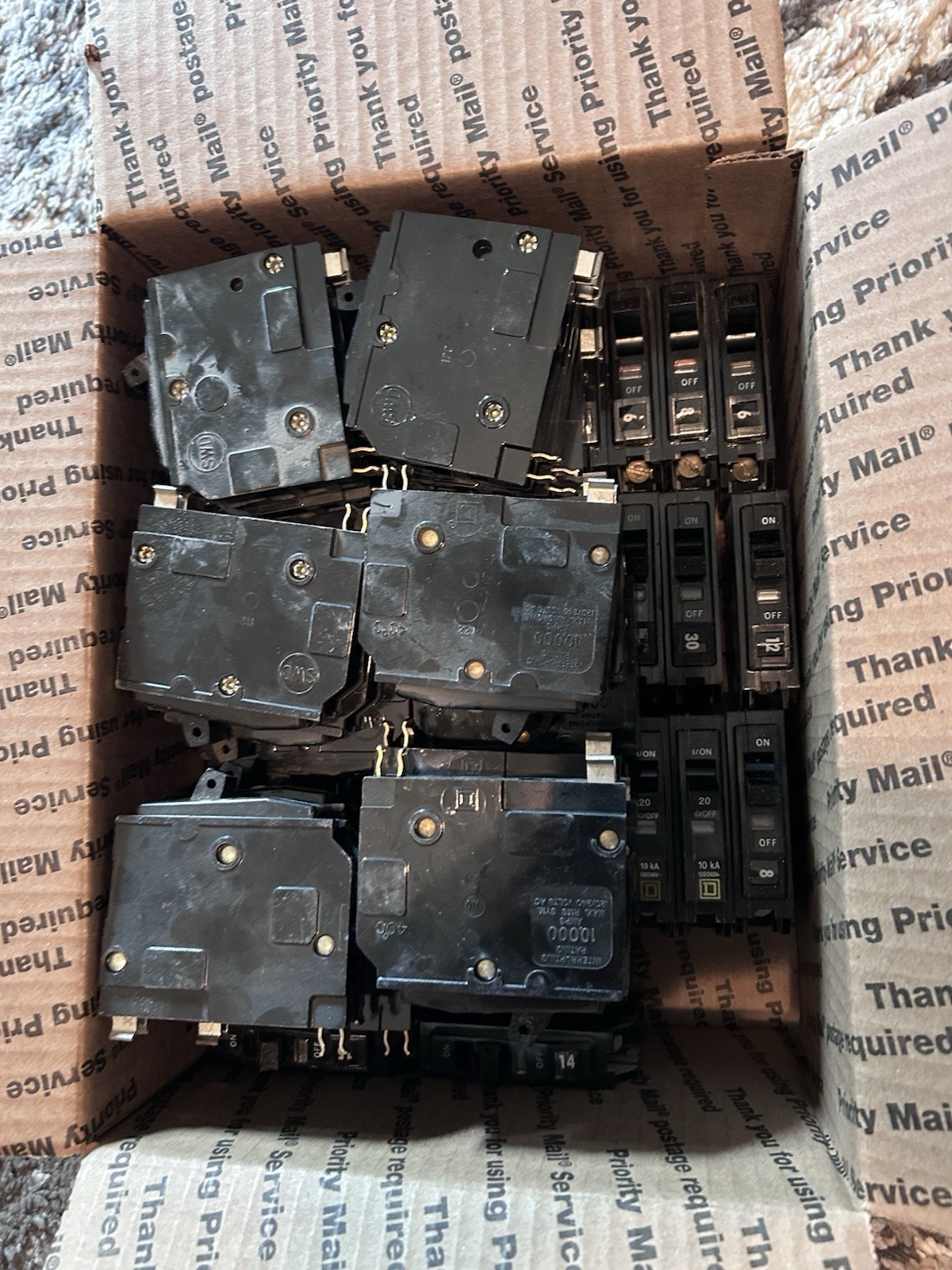 Lot of 55 Square D QO120 Circuit Breaker 20A 1 Pole. | eBay