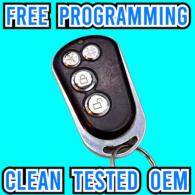 Clean Ultra Start Oval Keyless Remote Transmitter- Chrome Key Fob ...