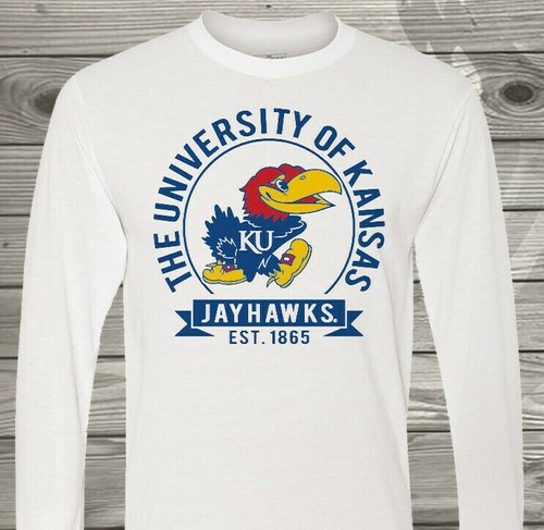 University of Kansas - Jayhawks - Est. 1865 - Long Sleeve T-Shirt | eBay