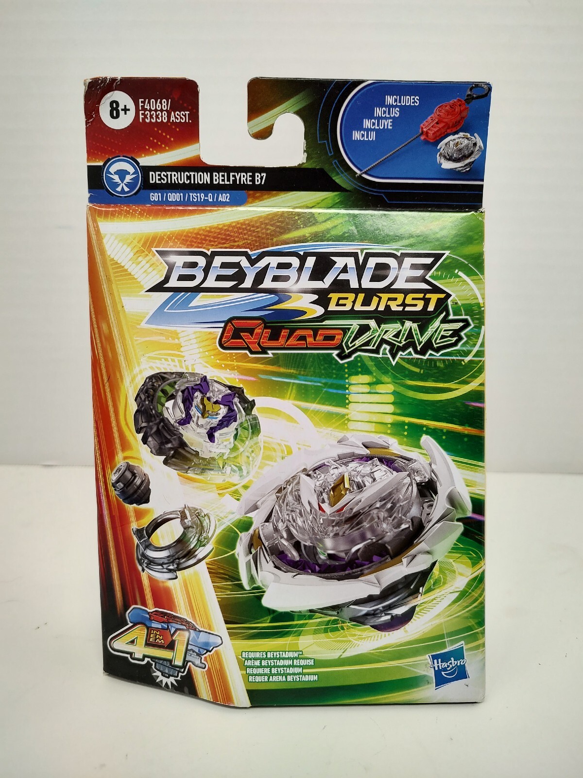 Beyblade Burst QuadDrive DESTRUCTION BELFYRE B7 Starter Pack 4-1 | eBay