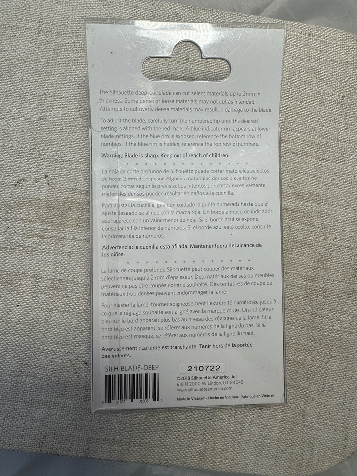 NEW SILHOUETTE DEEP CUT BLADE 2mm SILH-BLADE-DEEP SEALED 814792018934| eBay