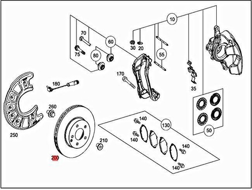 Genuine MERCEDES S205 W205 C-CLASS W205 Bond brake disk 0004212612 | eBay