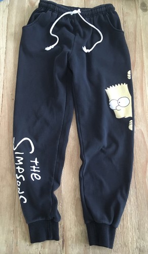 Simpsons Jogger sweatpants bart Simpson women *small … - Gem