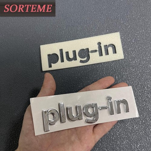 Chrome Plug-in Letter Emblem Badge Logo 86331E6000 Fits For EV Plug in ...