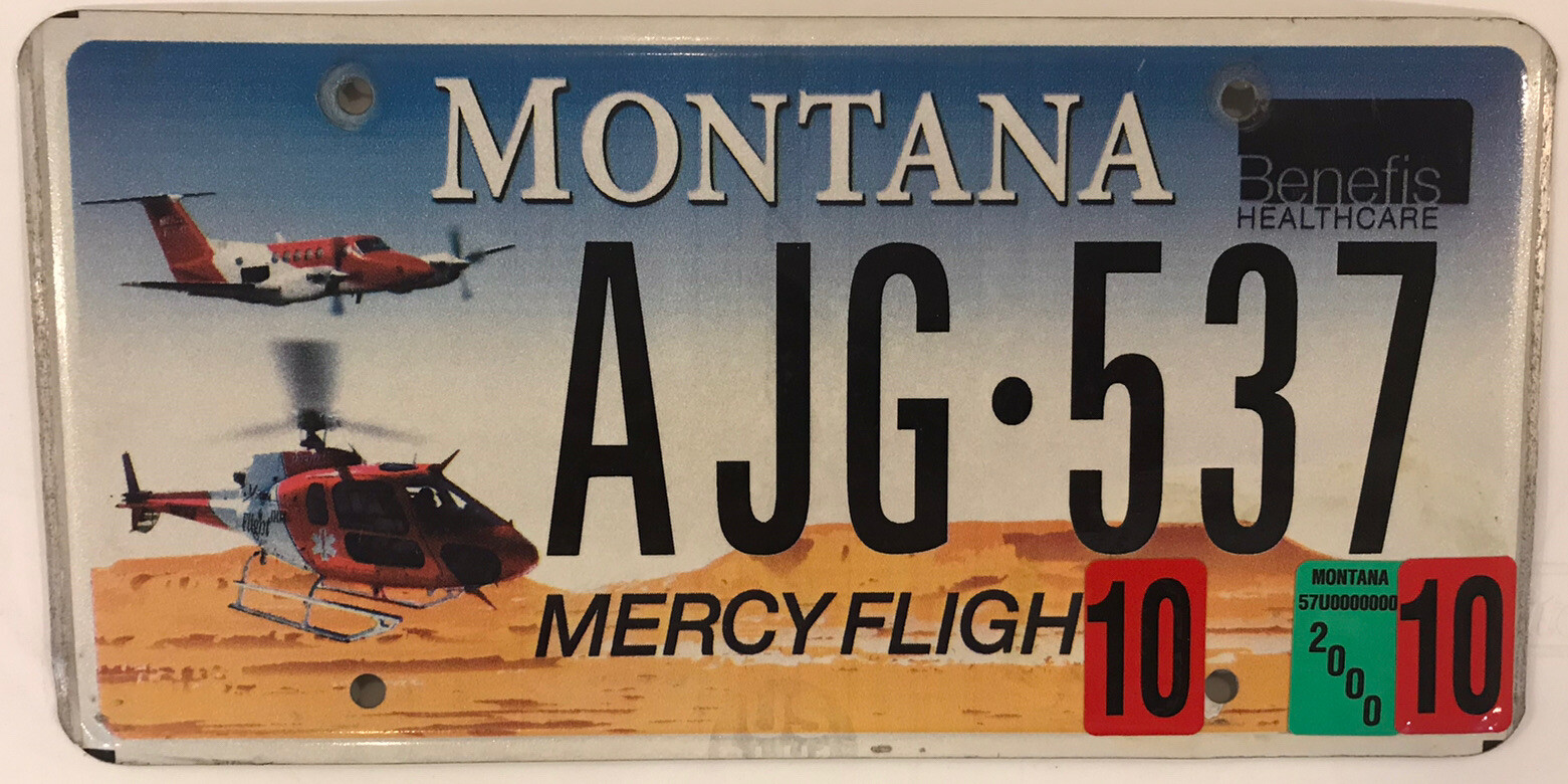 AMBULANCE MEDICAL FLIGHT HELICOPTER license plate EMS EMT Aircraft ...