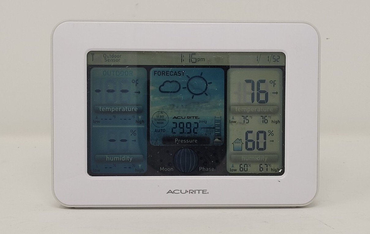 Acurite Weather Station With Color Display Model: 02038W No Sensor | eBay