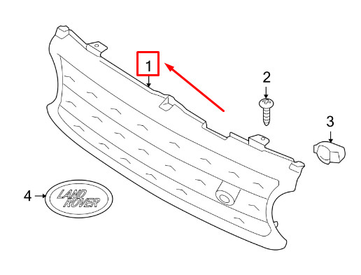 Gloss Black Front Grille Compatible for 2010-2012 Range Rover L322 ...
