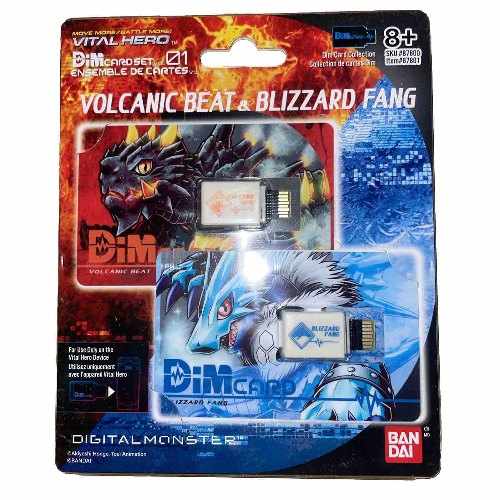 Vital Hero DIM Card Pack Volcanic Beat & Blizzard Fang, Bandai Brand ...