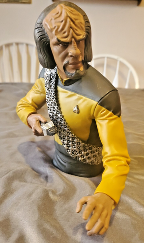 Lieutenant Worf Bank Torso Phaser Piggybank Bank Coin Plastic 8" Star ...