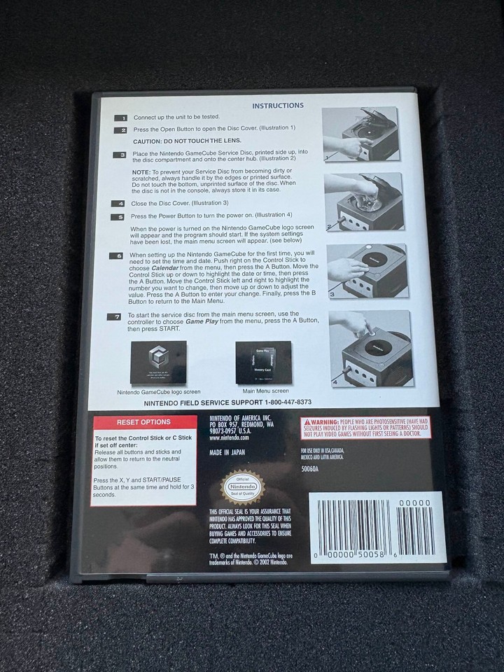 Nintendo GameCube Service Disc V 1.0 / 03 - Extremely Rare | eBay UK