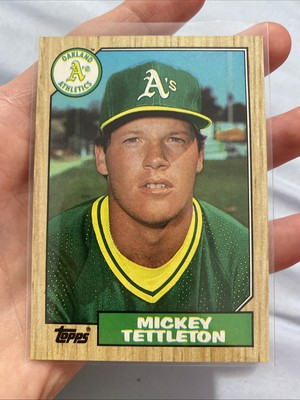1987 Topps - #649 Mickey Tettleton Oakland Athletics baseball card | eBay
