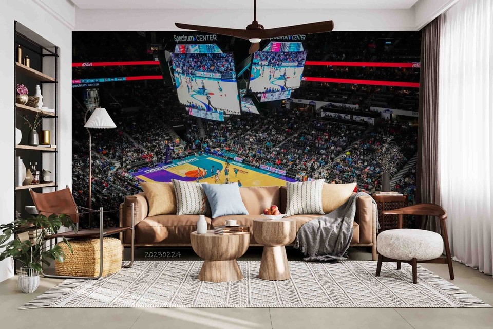 3D Philips Arena Sports Stadium Wall Murals Wallpaper Murals Wall ...
