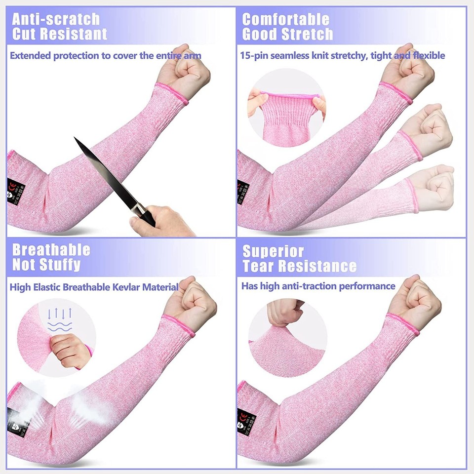 Evridwear Cut Resistant Sleeves with/without Thumb Hole for Work ...