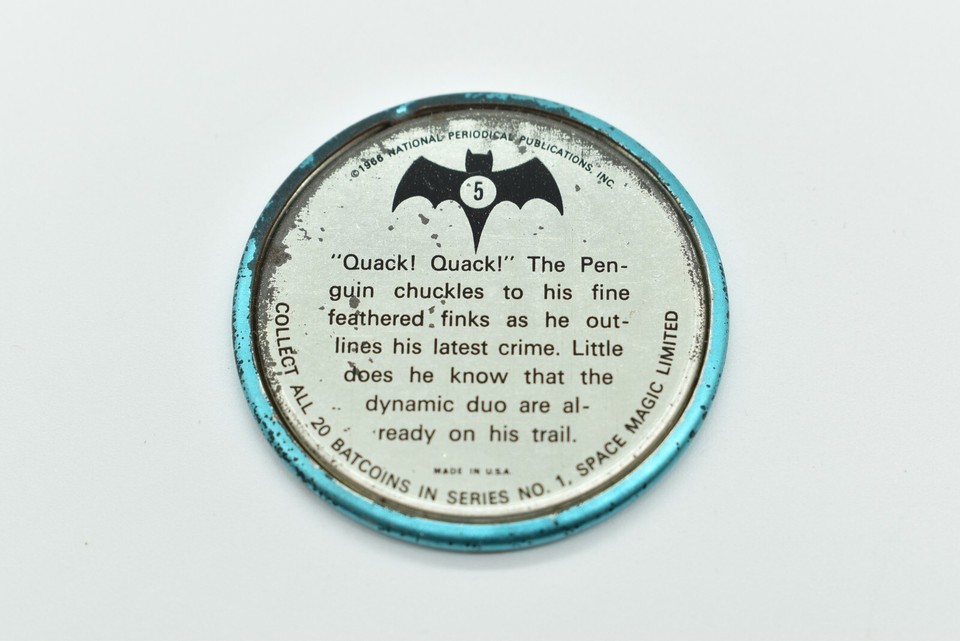Batman - 1966 METAL BATCOIN, #5, Space Magic, PENGUIN | eBay