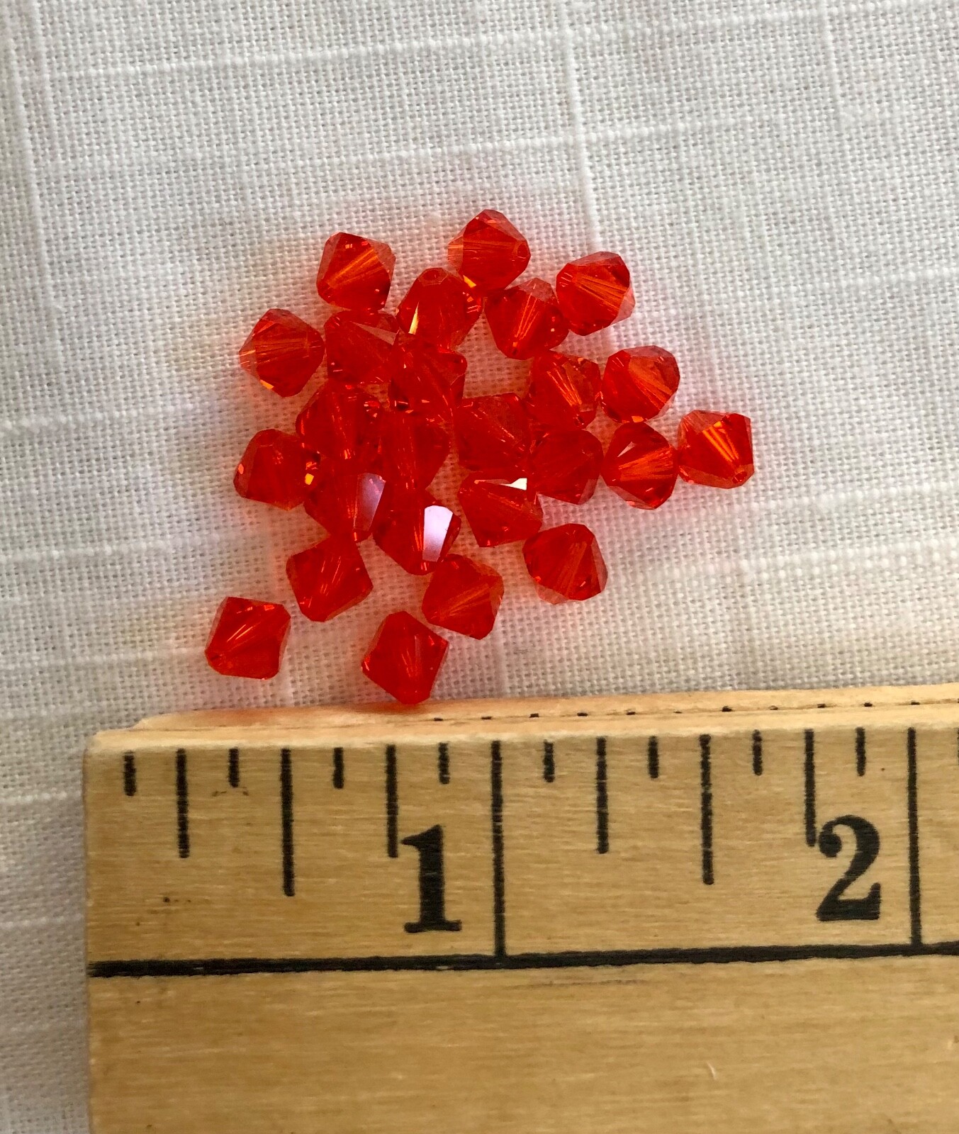 25 pc SWAROVSKI CRYSTAL HYACINTH Loose 6mm BEADS 5328 Bicone, Orange ...