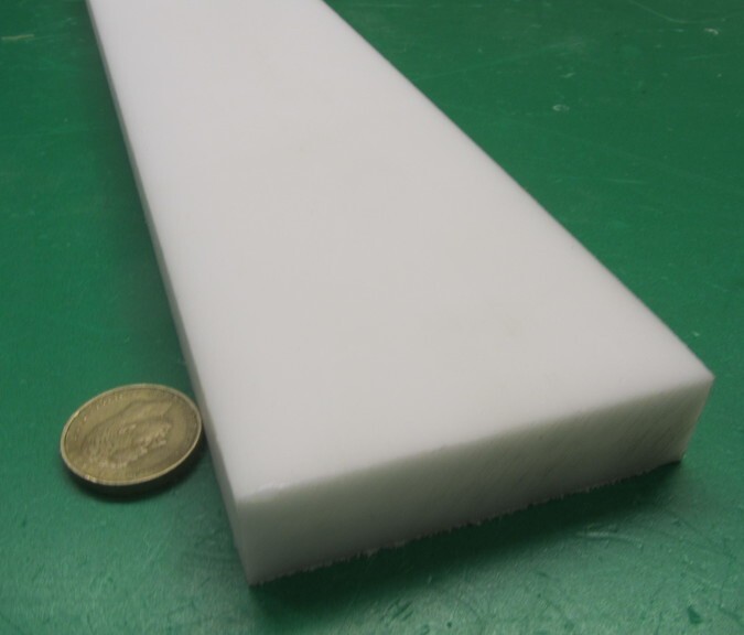 Delrin Acetal Bar 3/4" (.750") Thick x 3.00" Wide x 24" Long White | eBay